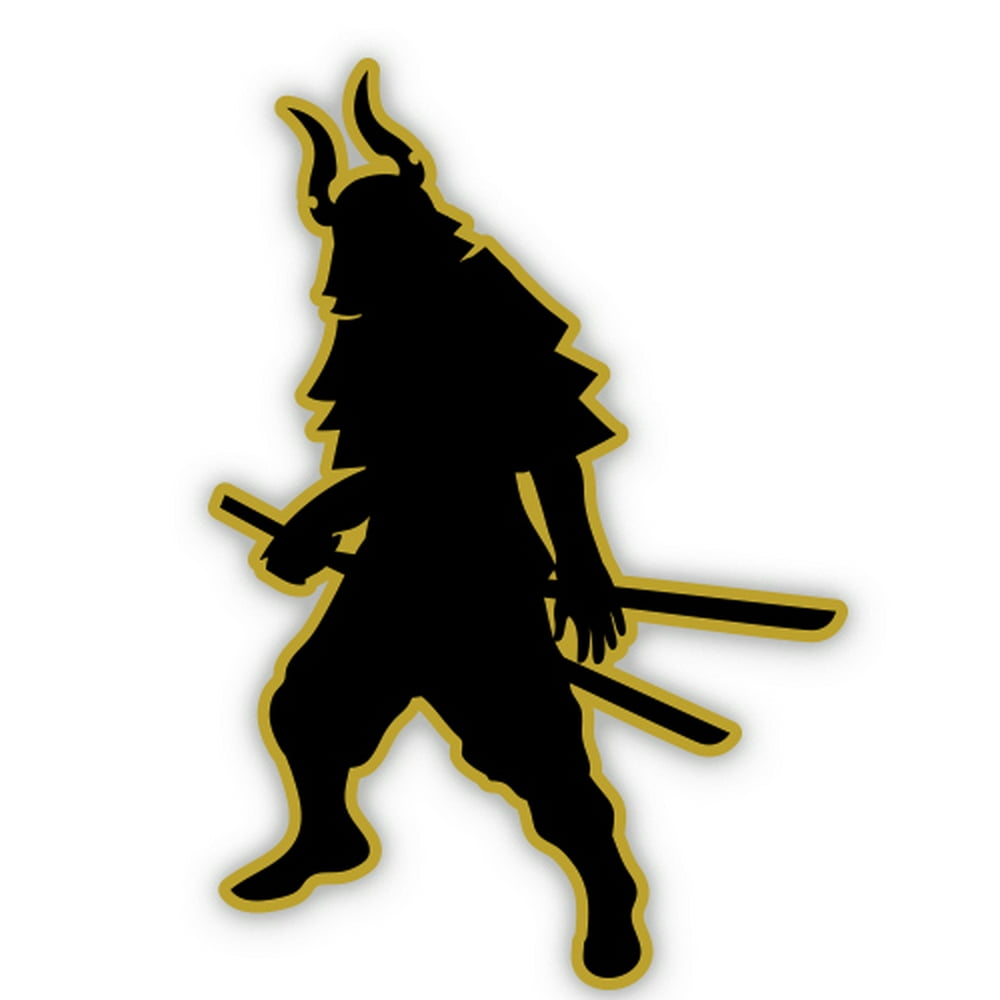 Samurai - 8" Vinyl Sticker - For Car Laptop I-Pad - Waterproof Decal ...