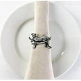 Fennco Styles Leopard Metal Napkin Rings, Set of 4 – Pewter Animal ...