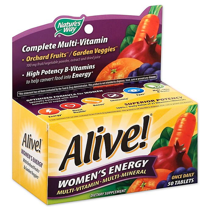 Alive! 50-Count Womens Energy Multivitamin - Walmart.com - Walmart.com