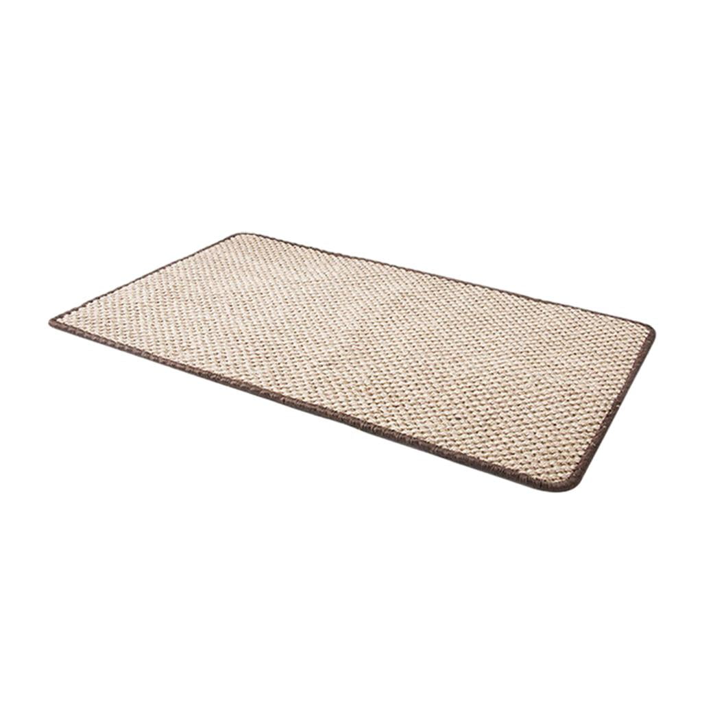 Natural Sisal Cat Scratcher Mat Horizontal Cat Floor Scratching Scratch ...