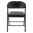 900 Star Trail Black Fabric Padded Metal Frame Folding Chair (4-Pack ...