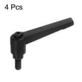 Uxcell 4 Pack M6 x 12mm Male Threaded Stud Adjustable Clamping Lever ...
