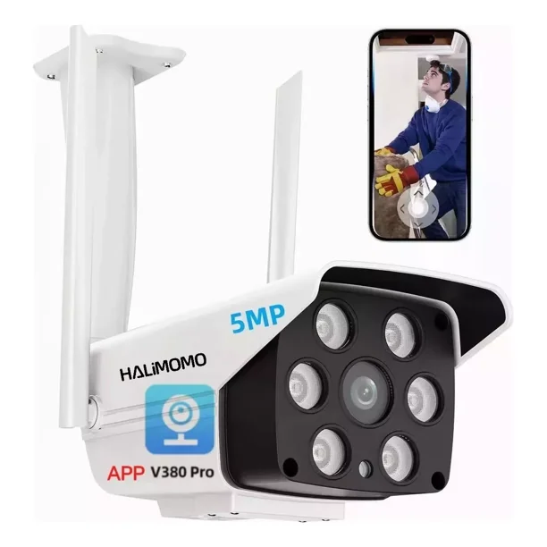 Camara De Seguridad Halimomo V587-h HD 5MP exterior interior Camara ...