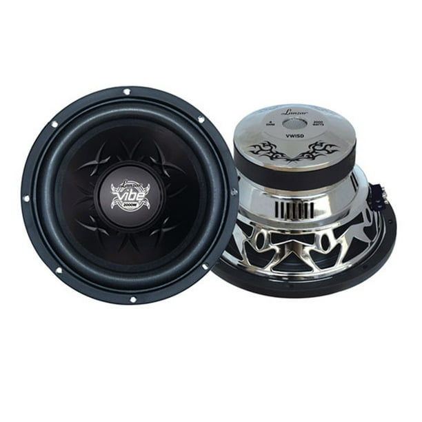 Lanzar Vibe 15" 2000 Watt Dual 4 Ohm Chrome Subwoofer - Walmart.com