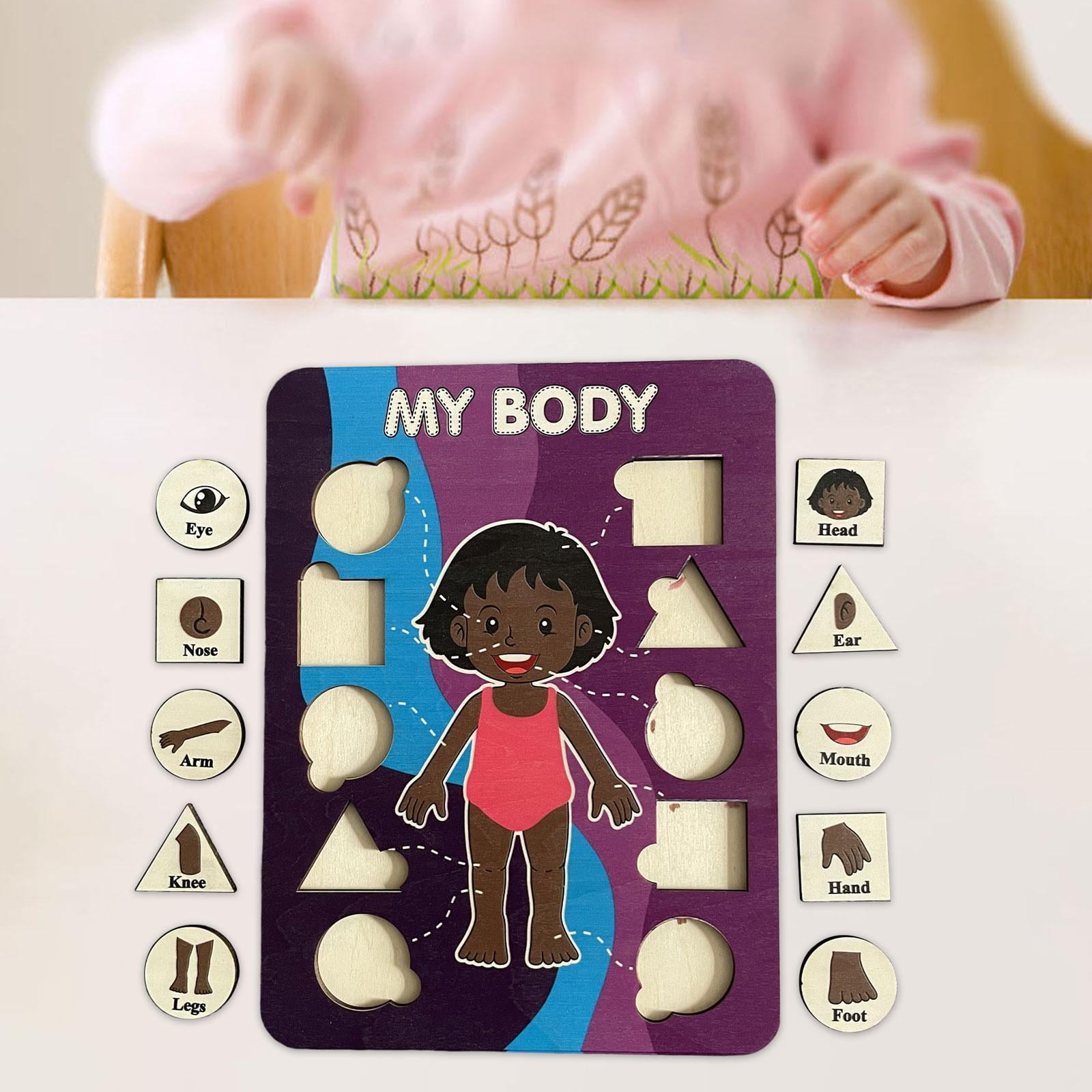 Rompecabezas de madera para pequeños Hugo Rompecabezas corporal estilo ...