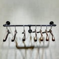 Industrial Retro Wall Mounted Pipe Shelf Bathroom Hanging Towel Rack ...