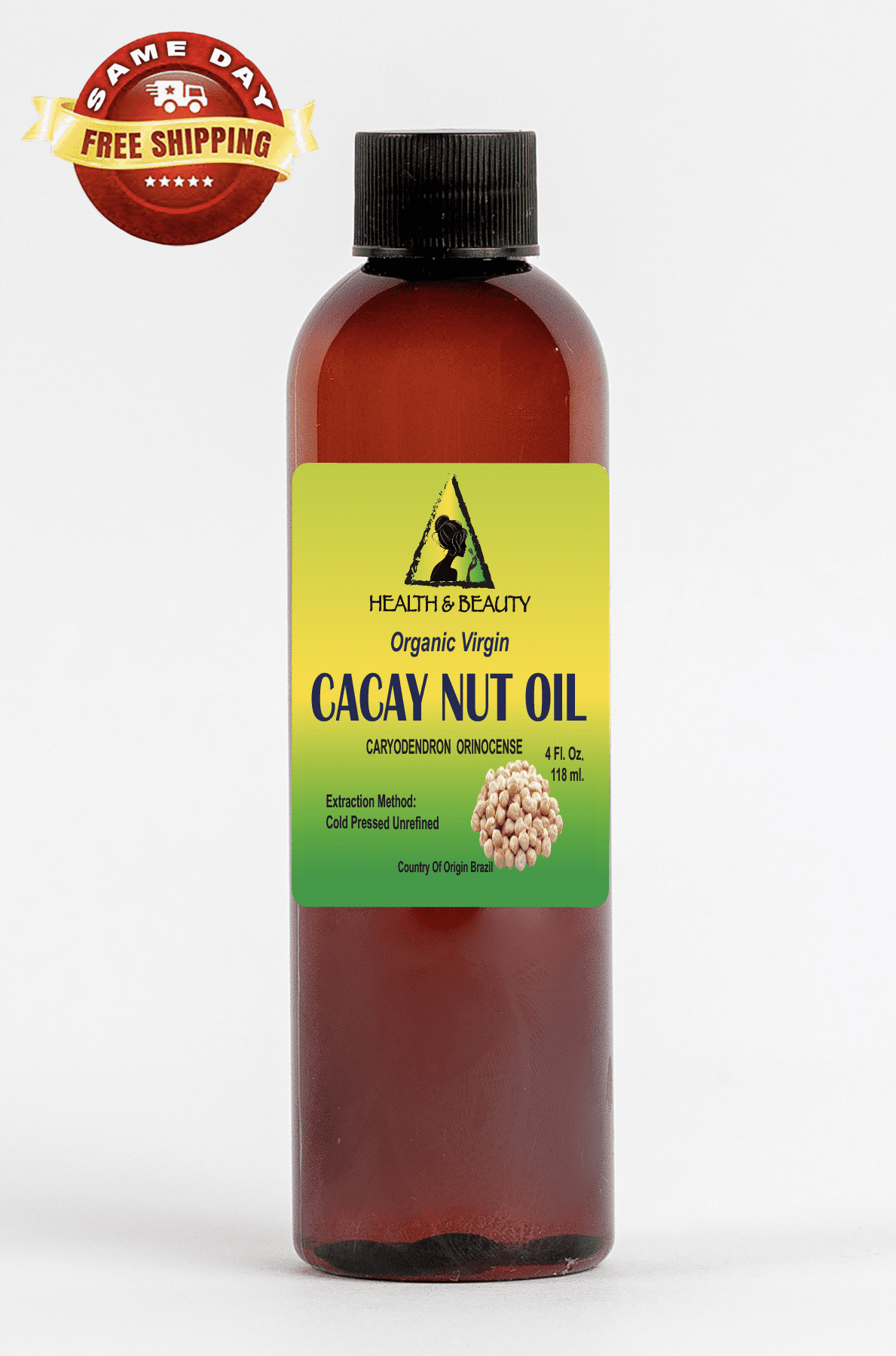 Cacay Nut / Kahai Oil Unrefined Virgin Organic Carrier Cold Pressed 100 ...
