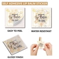 80Pcs 8 styles Paper Lip Balm Adhesive Label Stickers Bees 50x50mm ...