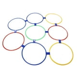 Weiqian Exercise Hoops Jumping Hopscotch Game Rings, Plastic, 10 Piece ...