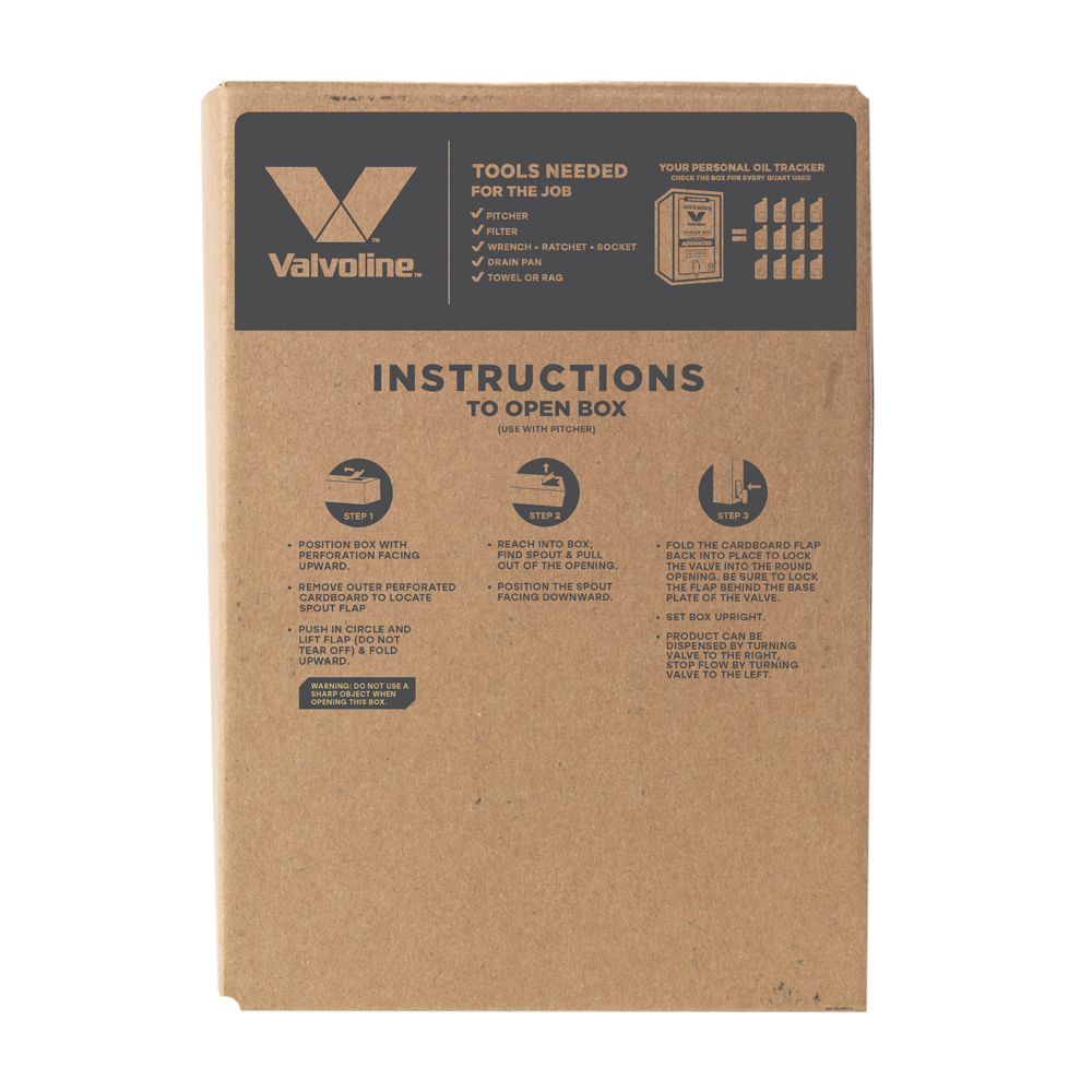 Valvoline Advanced Full Synthetic 5W-30 Motor Oil, 12 QT