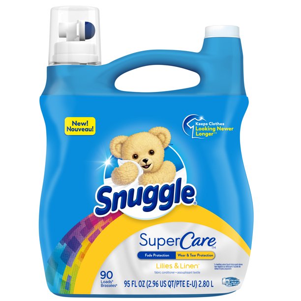 Snuggle SuperCare Liquid Fabric Softener, Lilies and Linen, 95 Ounce ...