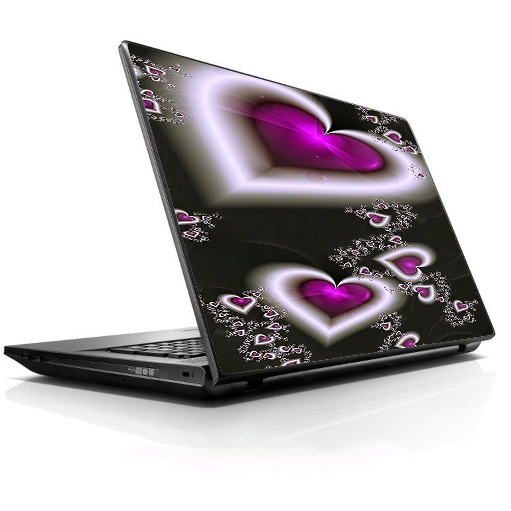 Laptop Notebook Universal Skin Decal Fits 13.3" To 16" / Glowing Hearts ...