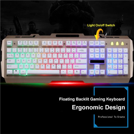 USB Laptop Computer Gaming Keyboard LED computer keyboard mechanical ...
