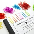 BAZIC Jumbo Paper Clips 50mm, Vinyl-Coated, Assorted Colors, 100 Count ...