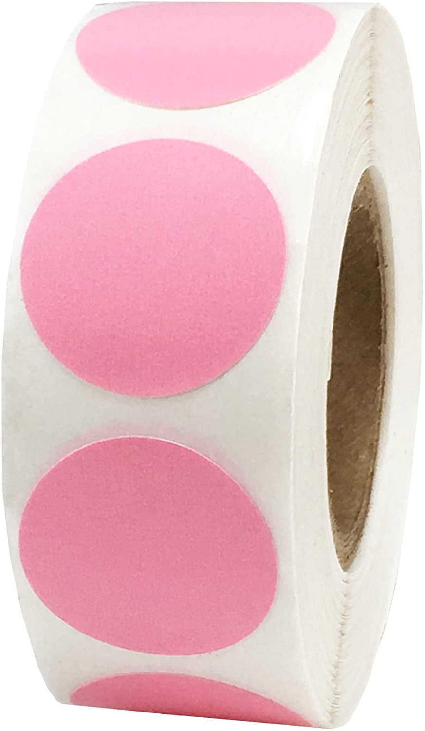 Pink Color Coding Labels for Organizing Inventory 0.75 Inch Round ...