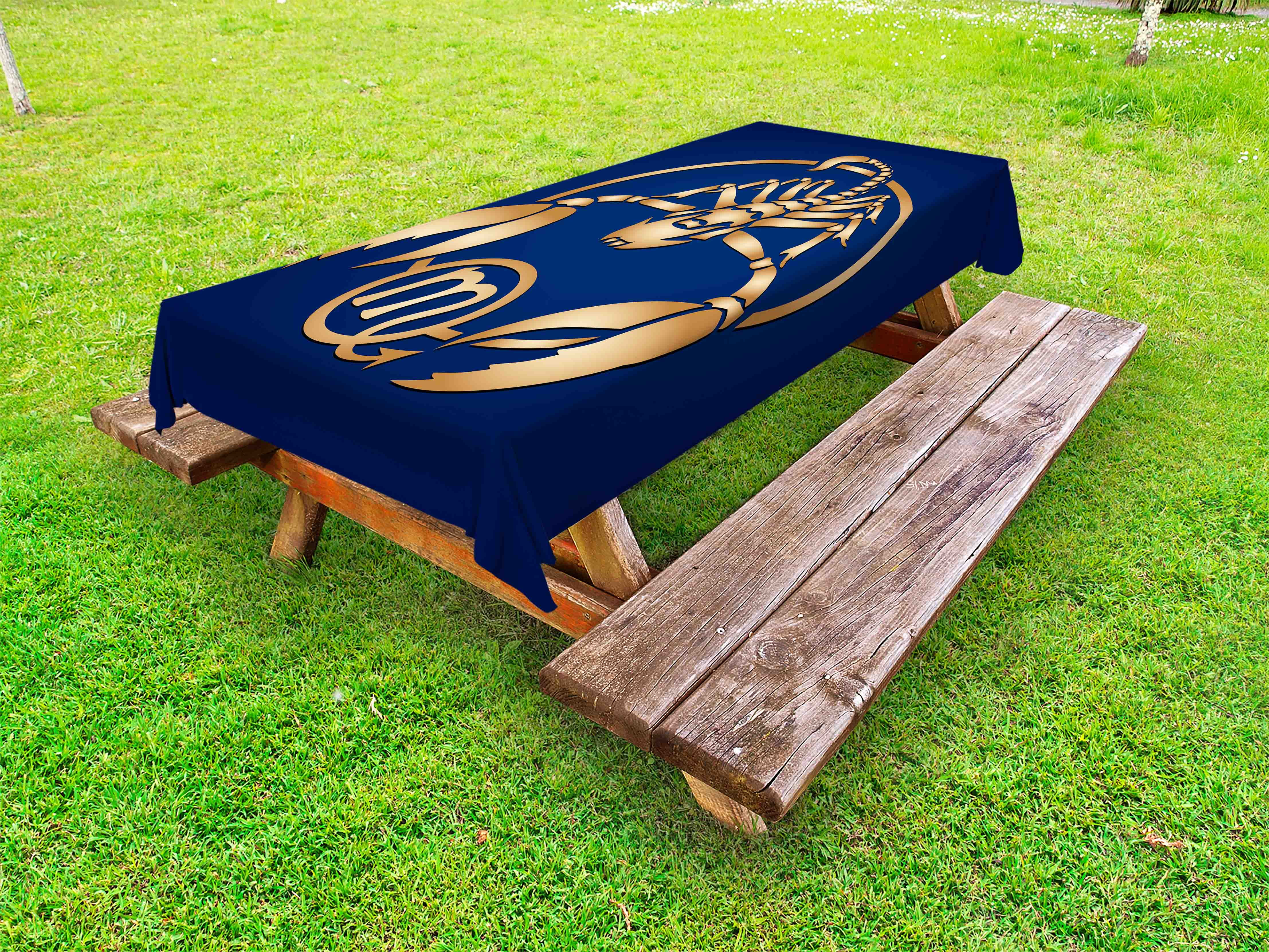 Zodiac Scorpio Outdoor Tablecloth, Horoscope Symbol in a Circular ...