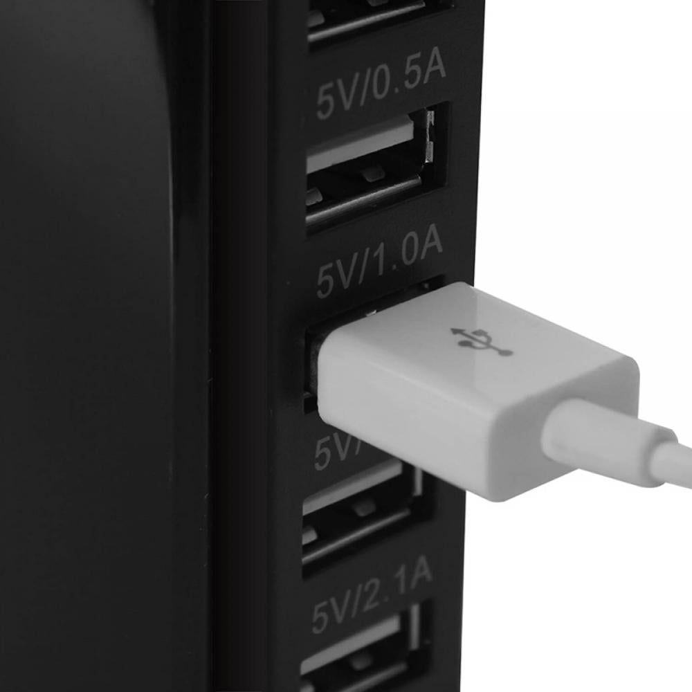 Buy USB Charging Station Hub 6 Port USB Wall Charger Desktop Charging ...