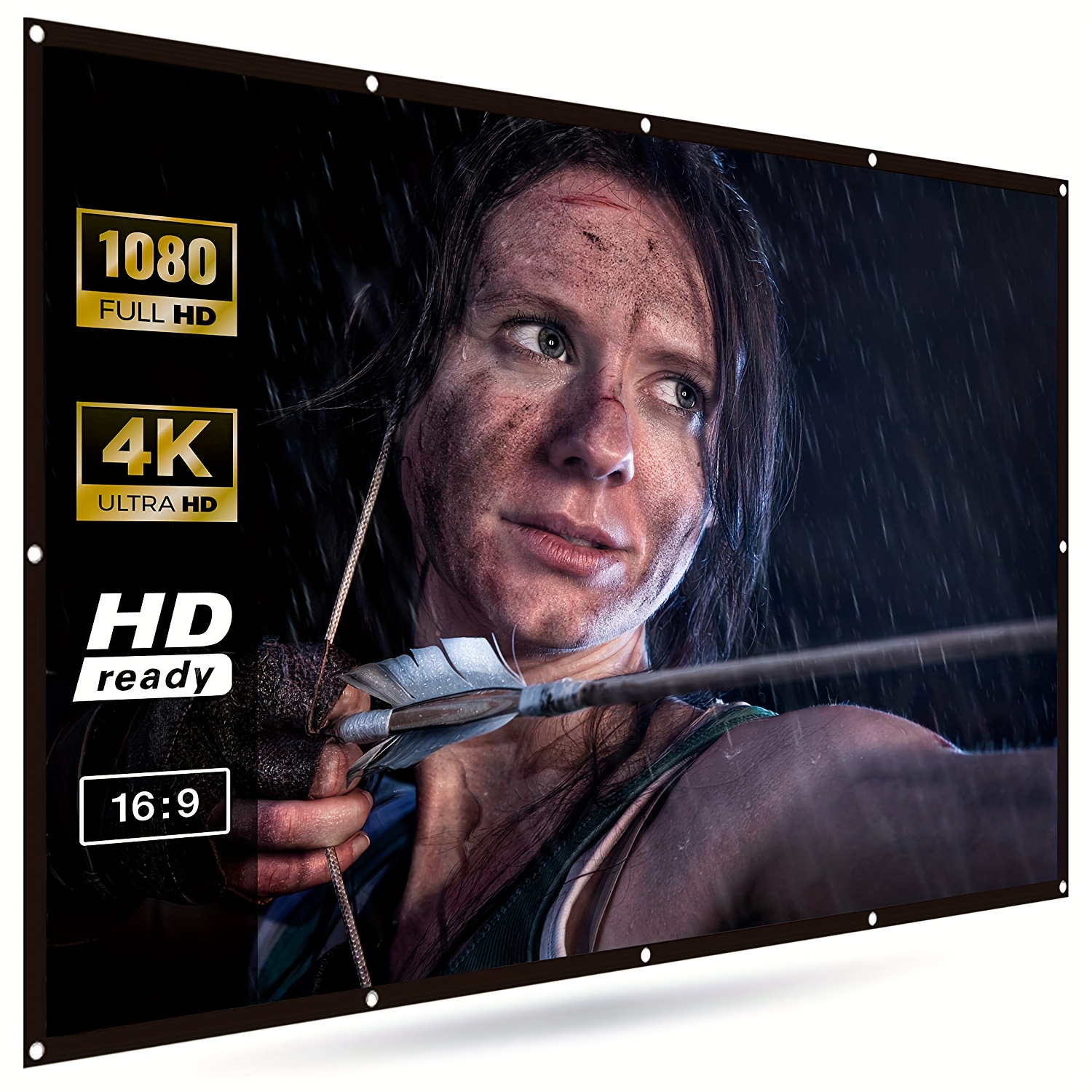 16:9 Large Electric Projection Screen/ Motorized Projector Screen ...