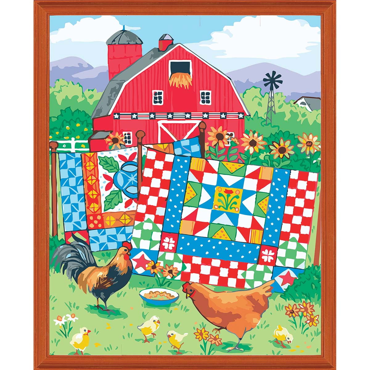 Herrschners® Quilt Barn Paint-by-Number Kit - Walmart.com