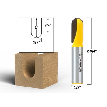 45 Degree Bevel Edge Forming Router Bit - 1/4" Shank - Yonico 13915q ...