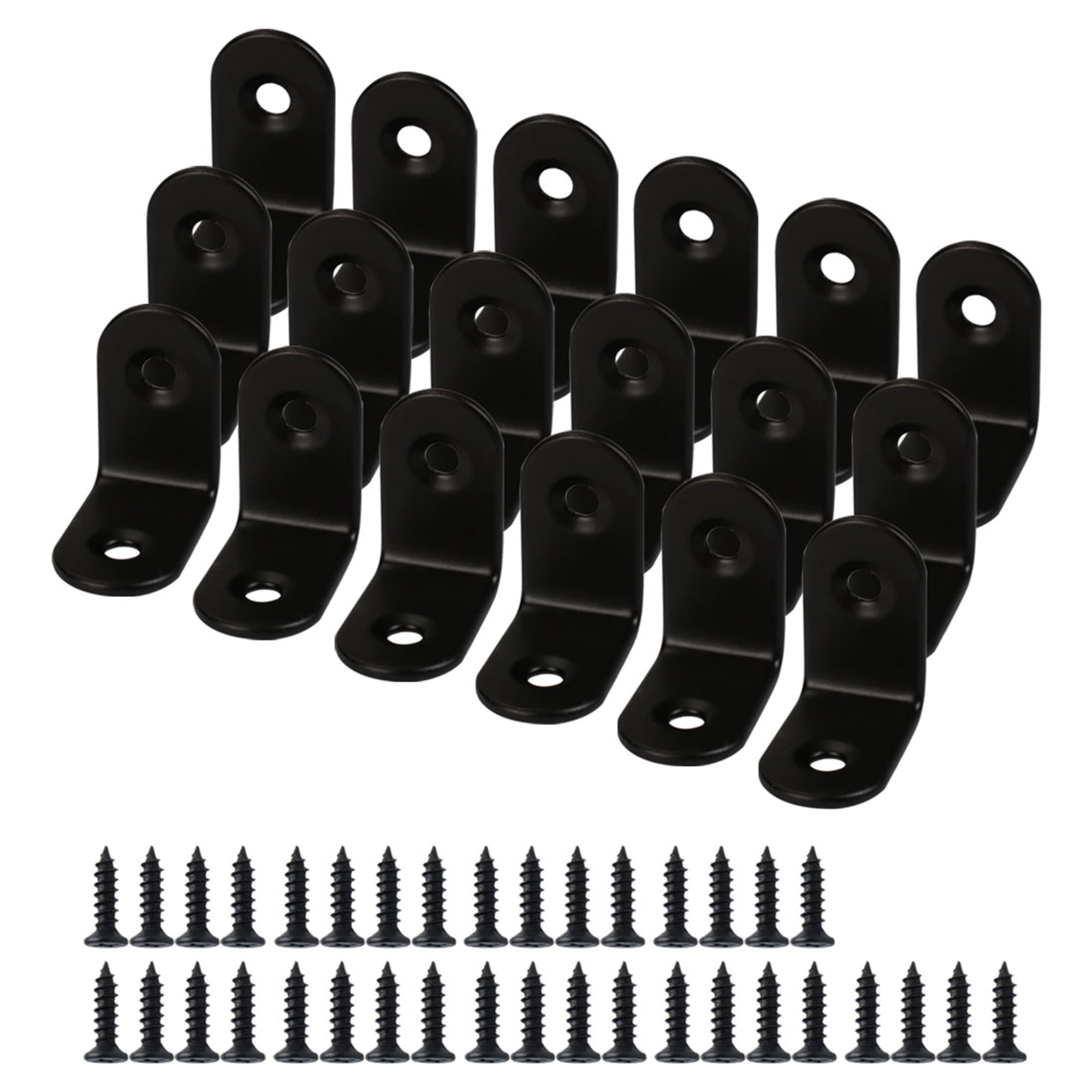 25 x 25mm Angle Bracket Stainless Steel Black L Shaped Angle Brackets ...