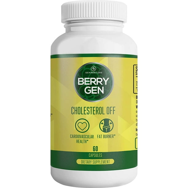 Berry Gen: Cholesterol Off (1) Heart Health Support Herbal Supplement ...