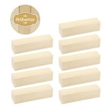 GOOHOCHY Wood Block Small Poplar Basswood Blocks Kit Popsicle Sticks ...