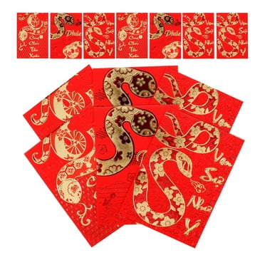 Dserhfy 6Pcs Year of The Snake Red Envelopes 2025 Chinese New Year ...