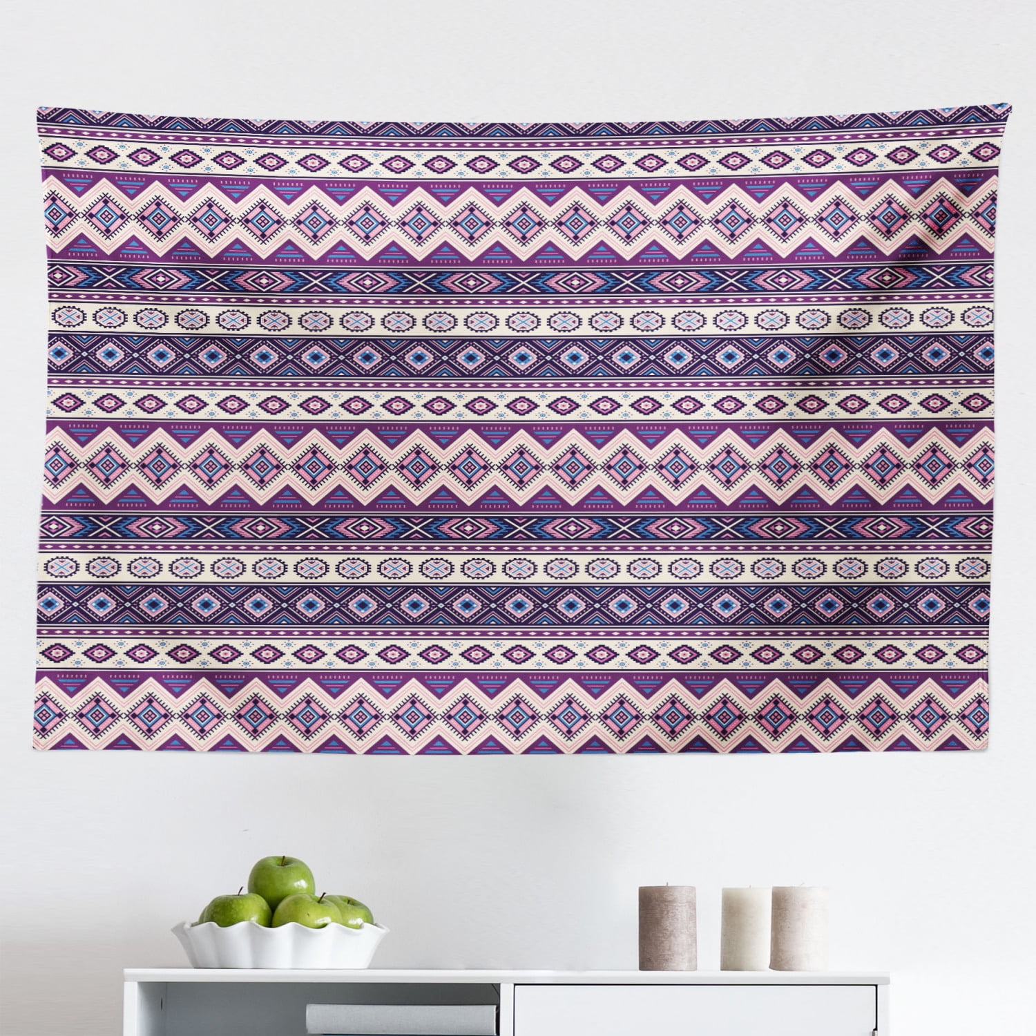 Aztec Tapestry, Pattern of Symmetric Tribal Inspired Streaks and Motifs ...
