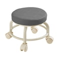 Rolling Stool with 360 Degree Swivel Wheels, Ergonomic Cushion Low ...
