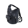 Womens Leather Backpack Purse Sling Shoulder Bag Handbag 3 In 1