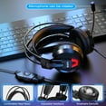Voistek V9 Over-Ear Gaming Headset with Microphone, Surround Sound ...