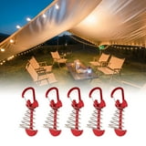 Ccdes Deck Anchor Pegs, Tent Stakes, Red, Stainless Steel, 66mm for ...