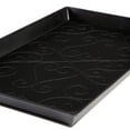 Black Metal Boot Tray with Charcoal Gray & Ivory Coir Insert - Walmart.com