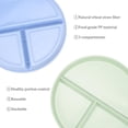 9-Inch Unbreakable Divided Plates, 8-Pack Microwave & Dishwasher Safe ...