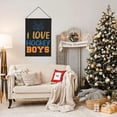 28x40 I Love Hockey Boys Garden Flag Double Sided Yard Banner Gift ...