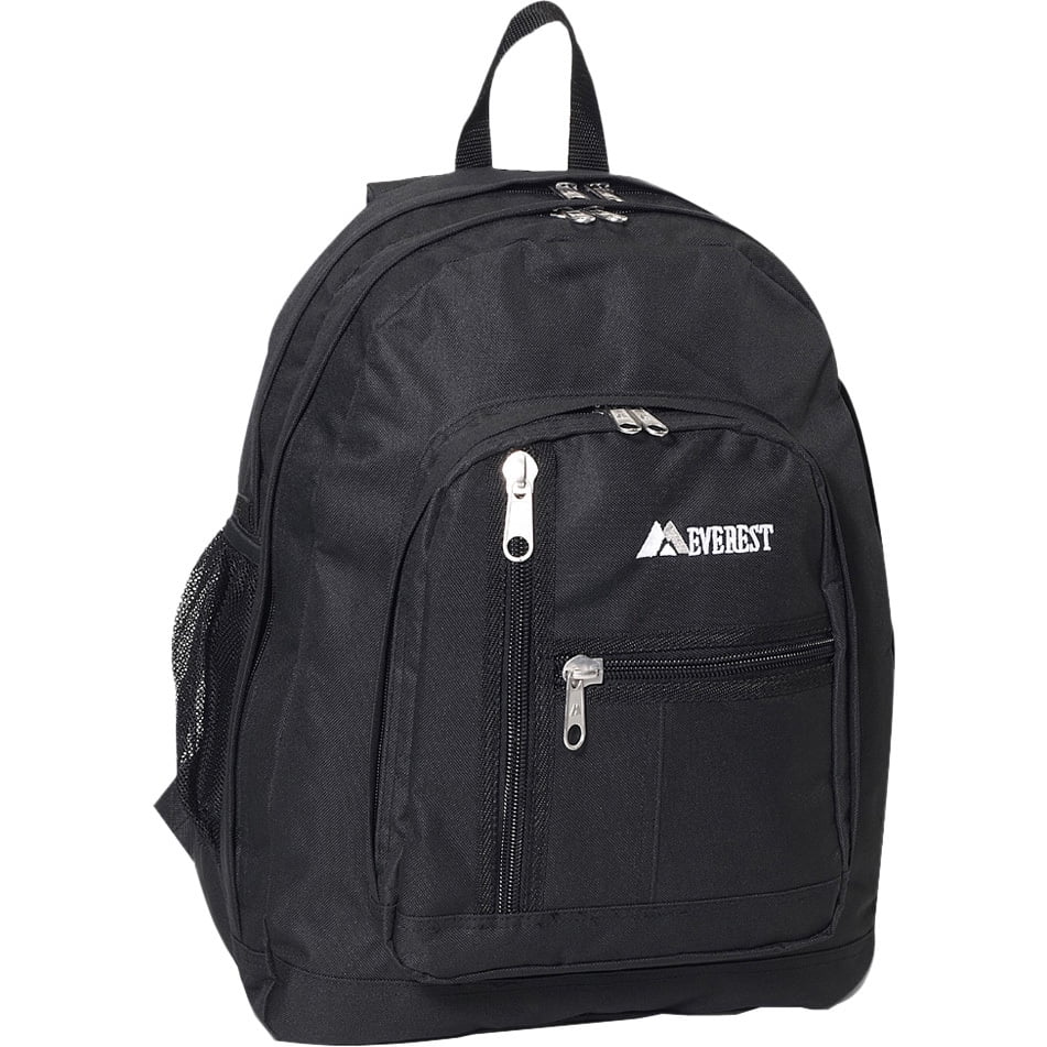 Everest Unisex Double Compartment 18" Backpack, Black - Walmart.com