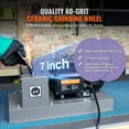 VEVOR Lawn Mower Blade Sharpener, 2/3HP 500W Lawnmower Blade Grinder ...