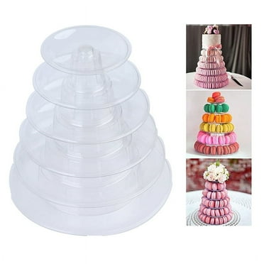 Macaron Display Stand Plastic Multifunction 6 Layers Cake Tower Tray ...
