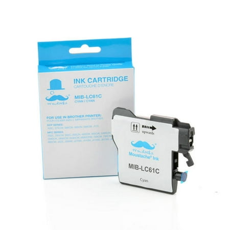 Brother LC61C Compatible Cyan Ink Cartridge High Yield - Moustache ...