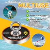 VNDUEEY Magnet Fishing Kit 1500 LBS Pull Force, Strong Neodymium ...