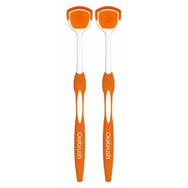 Orabrush Tongue Cleaner Helps Fight Bad Breath, 1 Count (Pack of 2 ...