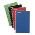 Wirebound Spiral Paper Notebooks, 3-Subject, College Lined, Assorted ...