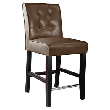 Chic Home Airlie PU Leather Upholstered Half-Moon Bar Stool - Walmart.com