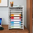 Natwind 10-Tier Office Paper Organizer for Desk: Folder Copy Supplies ...