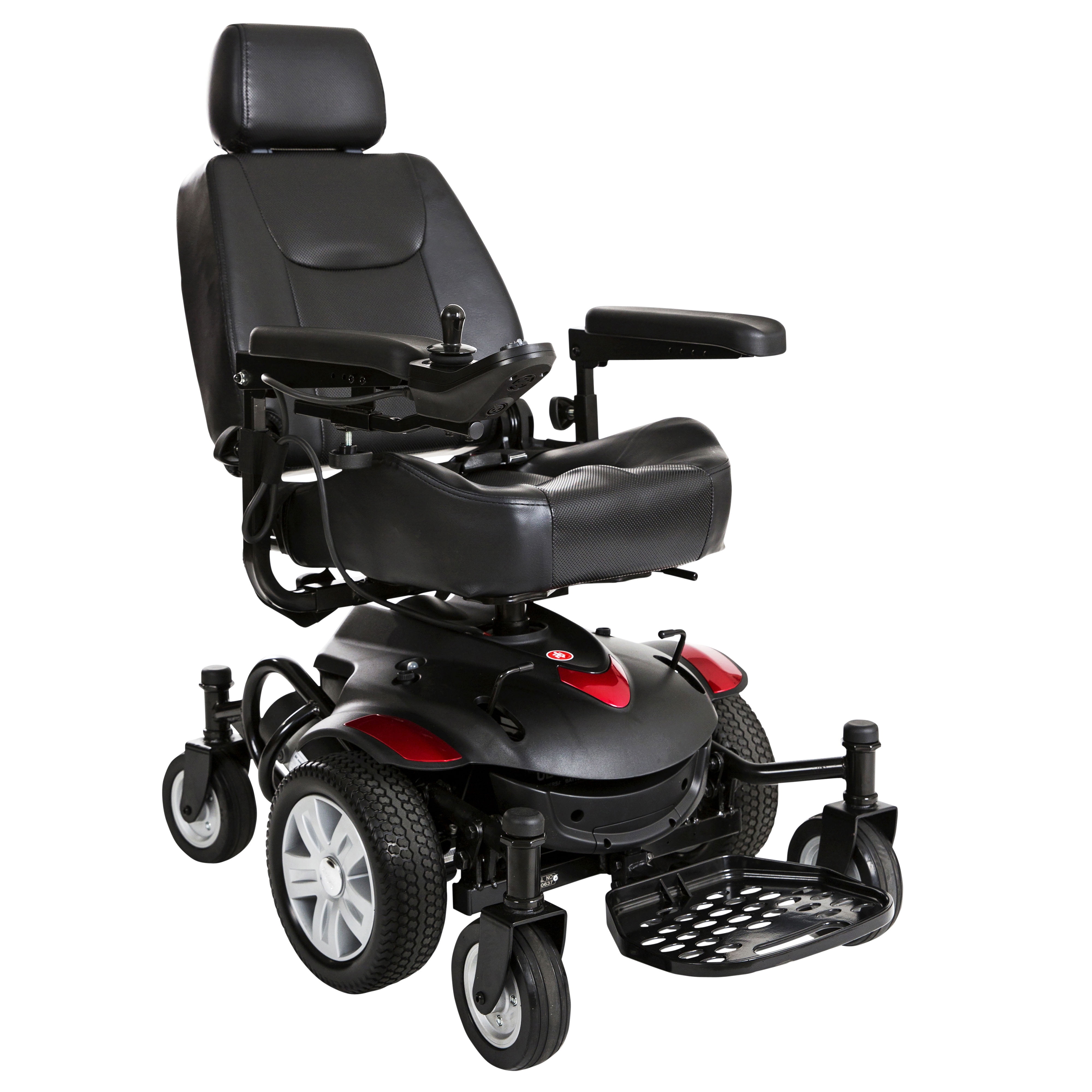 Drive Medical Titan AXS Mid-Wheel Power Wheelchair, Captain Seat ...