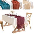 ANXPTIME Sophisticated Pleated Table Cloth Table Runner for Formal ...