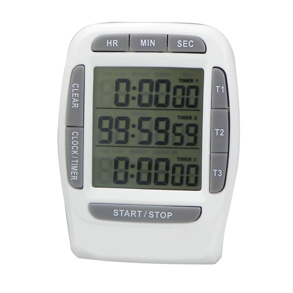 Multifunction Kitchen Timer 3 Display Channels Electronic Countdown ...