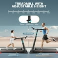 FUNMILY Collapsible Folding Treadmill with Removable Desk, Adjustable ...