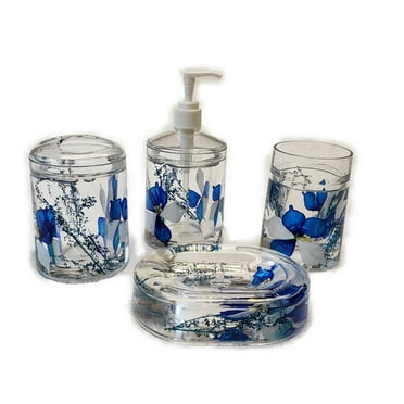 Locco Decor 5 Piece Acrylic Liquid 3D Floating Motion Bathroom Vanity ...